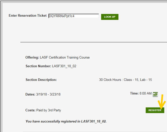 How to register for Service School